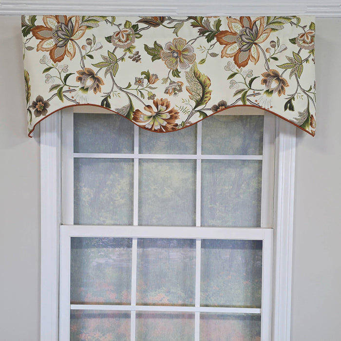 Azahar Floral Cornice Valance | Elegant Window Treatment by RLF Home