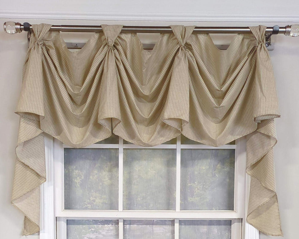 Tidy Ticking Victory Swag Valance