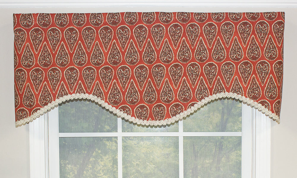 Anya Drops Cornice Valance | Tailored Window Treatment by RLF Home